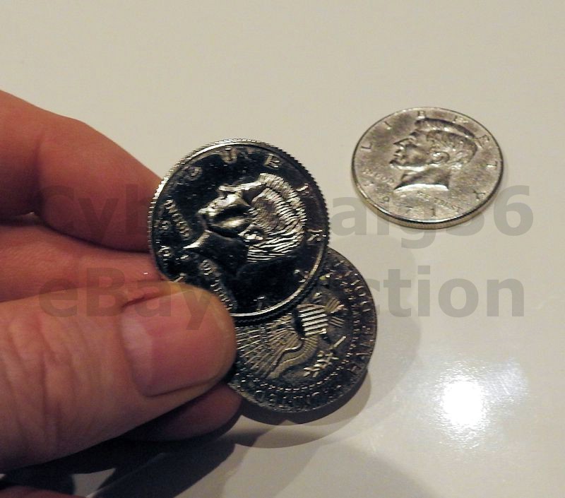 AMAZING COINS MAGIC GIMMICK US HALF DOLLAR FLIPPER FLIP GAFF & FAKE ...