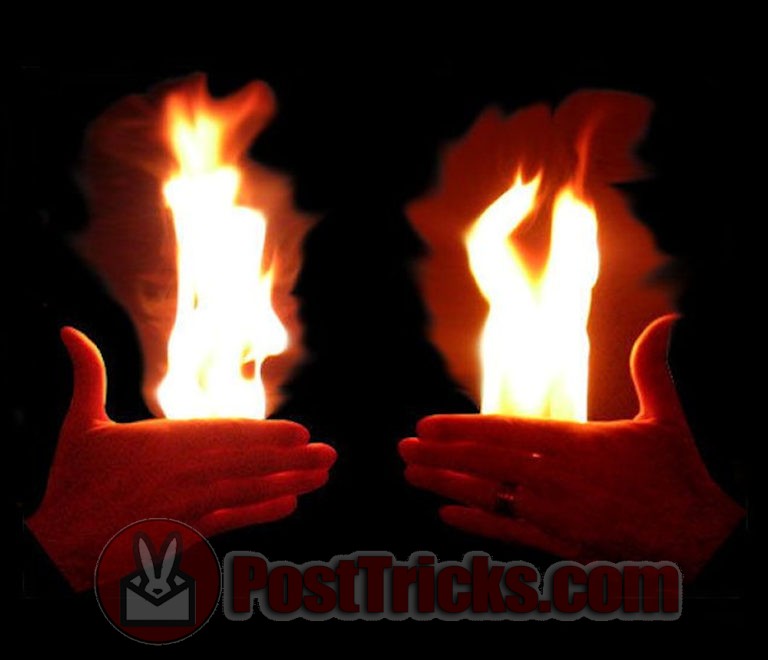 FIRE FROM HANDS MAGIC TRICK PAIR LEFT & RIGHT – Post Tricks