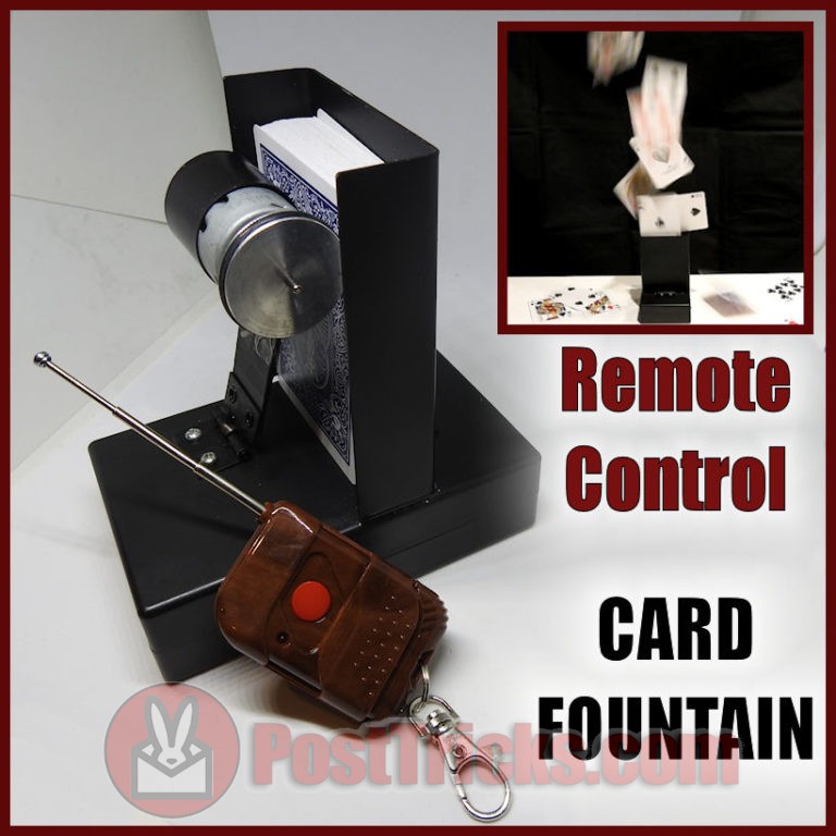 REMOTE CONTROL PLAYING CARD FOUNTAIN – Post Tricks