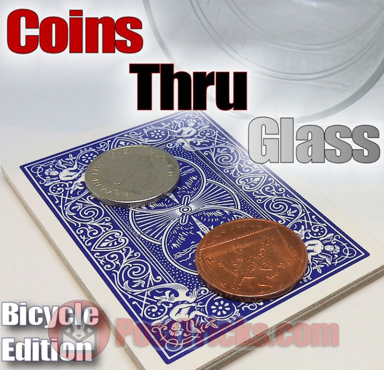 COIN THROUGH GLASS BLUE BICYCLE EDITION – Post Tricks